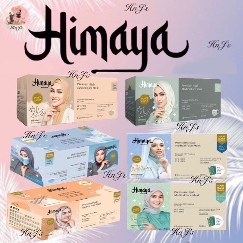 Raya Edition Himaya 3ply Hijab Premium Medical Face Mask | Shopee Singapore