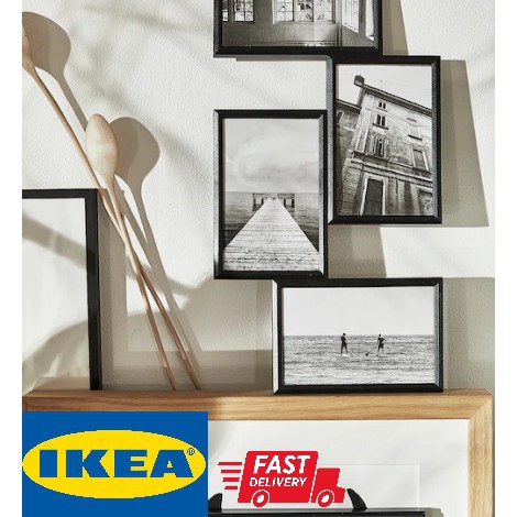 IKEA YLLEVAD Collage Frame For 4 Photos, 4 Bingkai Gambar, Dekorasi ...