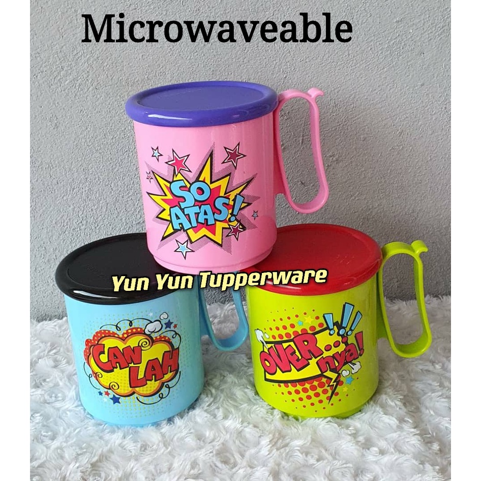 Tupperware Microwaveable Jumbo Mug with lid (3) 500ml | Shopee Singapore