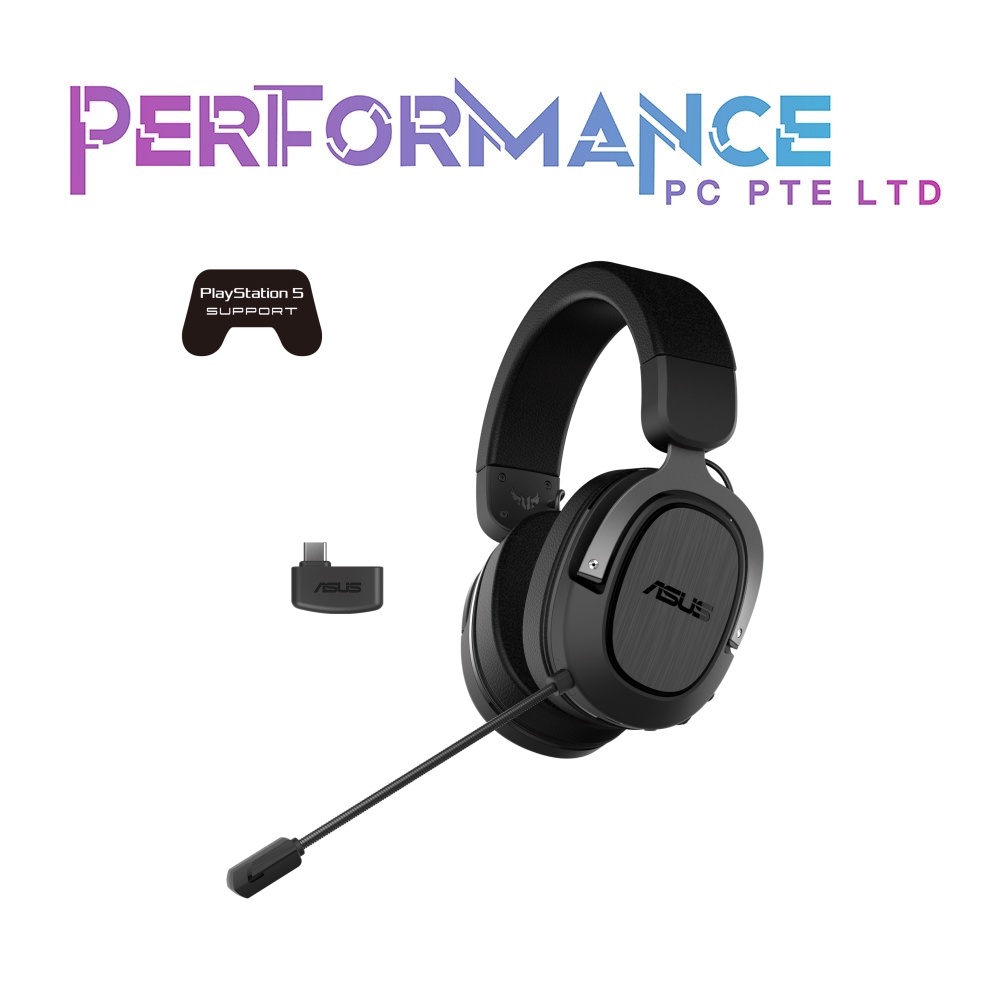 ASUS TUF Gaming H3 Wireless gaming headset features 2.4 GHz connection ...