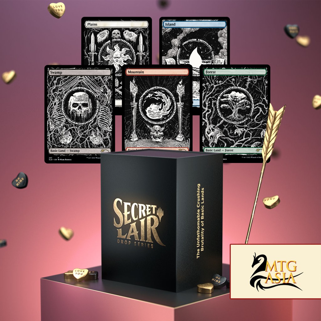 "Unfathomable Crushing Brutality of Basic Lands" NON-FOIL Secret Lair ...