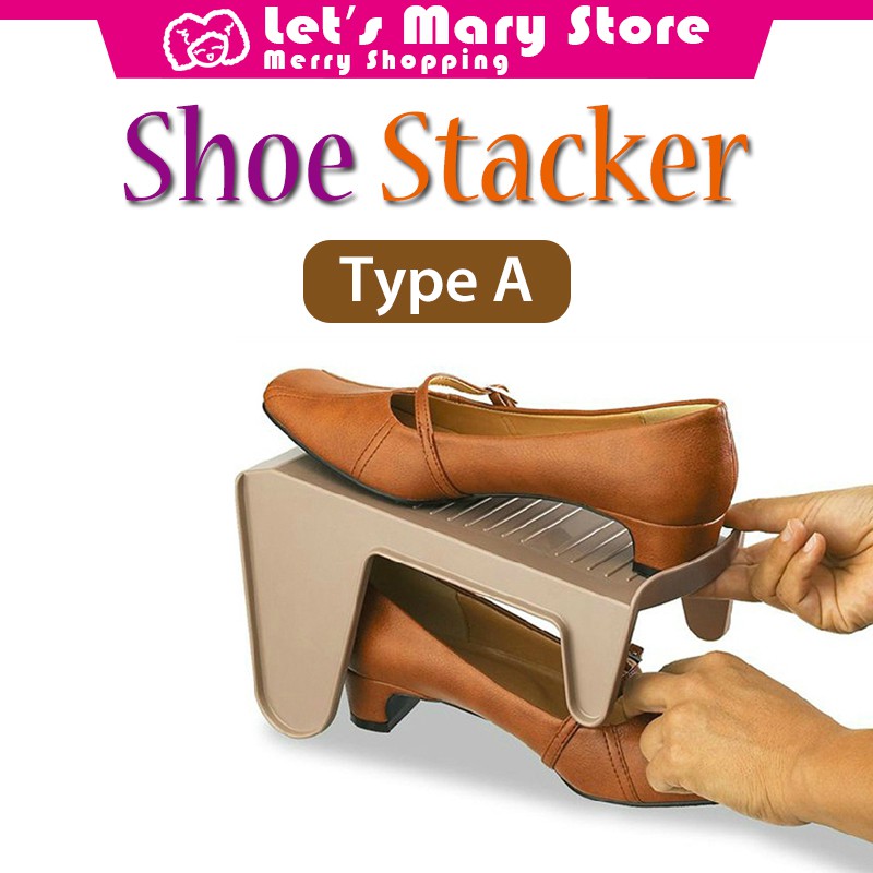 Shoe Stacker (Type A) ★ Shoe Slots / Shoes Stacker / Cabinet Organizer ...