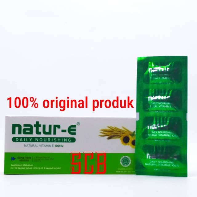 Natur E Tablet/Natur-E 100iu (Per 1 Strip Contains 4 Tablets) | Shopee ...