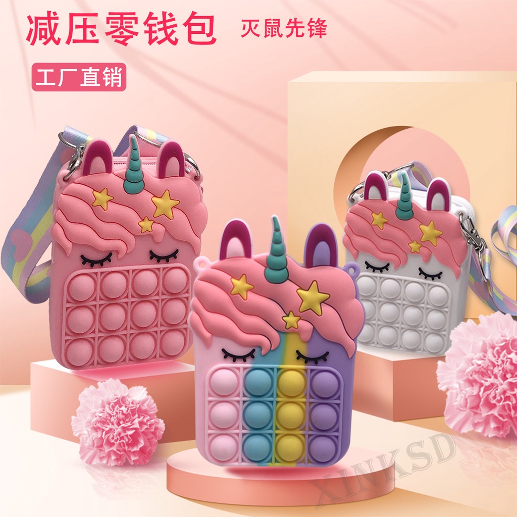 [ Ready Stock] Pop it Unicorn Rodent Control Pioneer coin Purse Coin ...