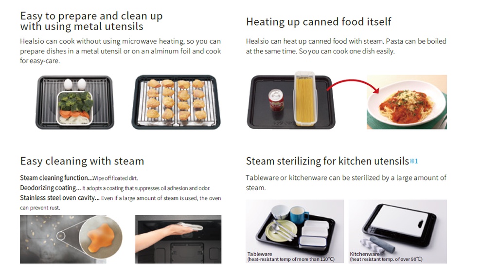 SHARP 31L Healsio Water Steam Oven | AX-1700VM(R) l Healthy Meal l 1 ...