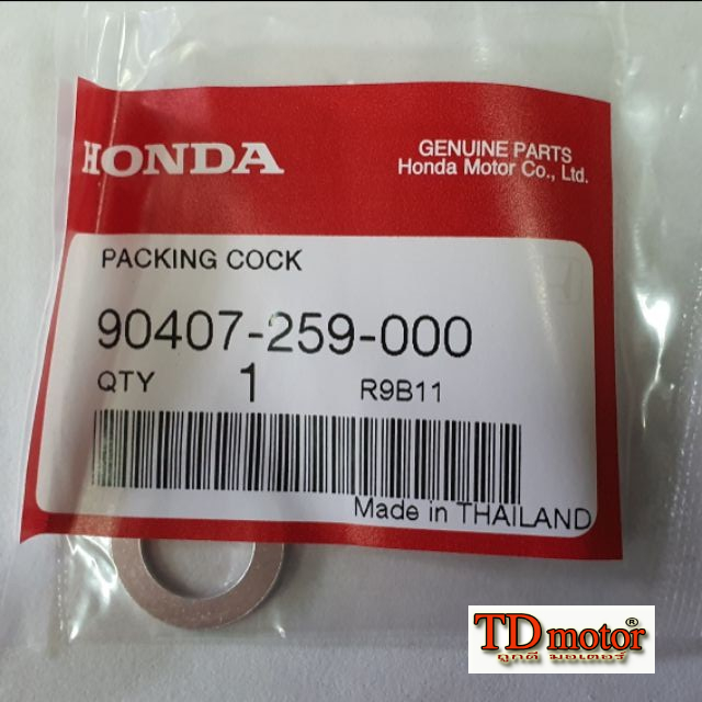 Nut Ring Motorcycle Oil Drain Honda 90407-259-000 Genuine Center 1 ...