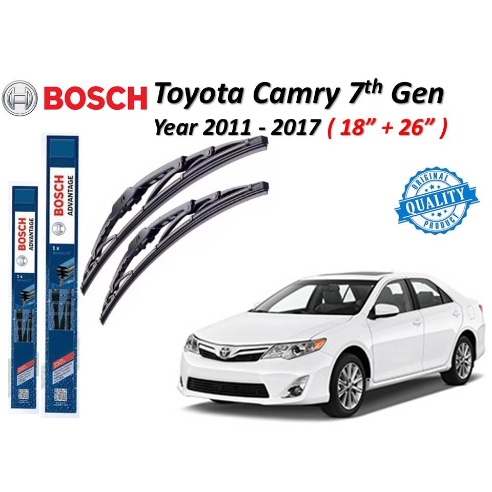 Bosch Advantage Wiper For Toyota Camry XV50 2011 - 2017 ( 18" + 26 ...