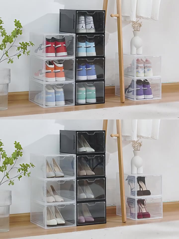 Transparent Shoe Box | Magnetic Closing | Stackable Shoe Box | Front ...