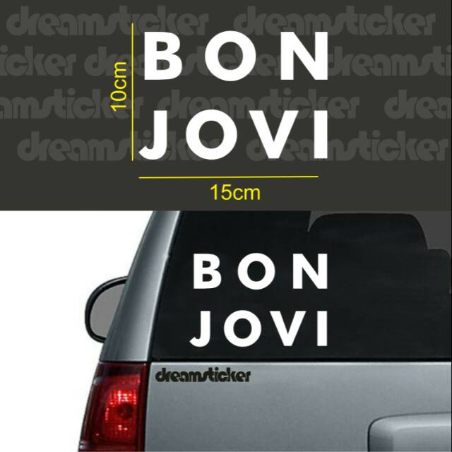 Bon Jovi Band Music Sticker Logo | Shopee Singapore