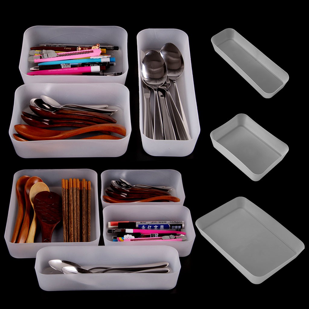 Cabinet Drawer Cutlery Organizer Storage Box Flatware Container ...