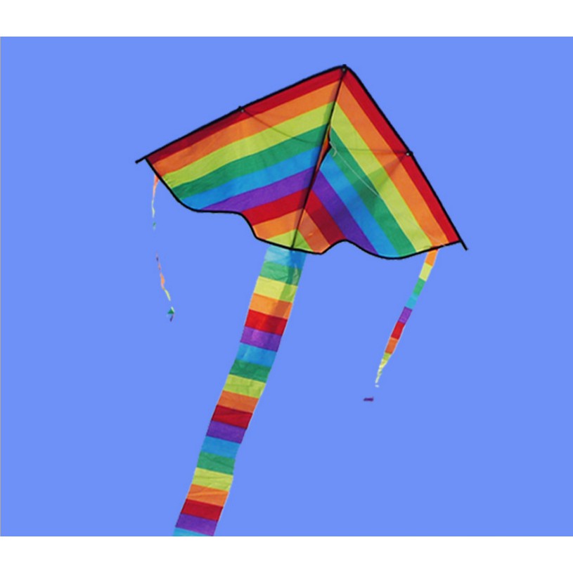 Rainbow Children Cartoon Triangle Kite (Size: 1pcs) | Shopee Singapore