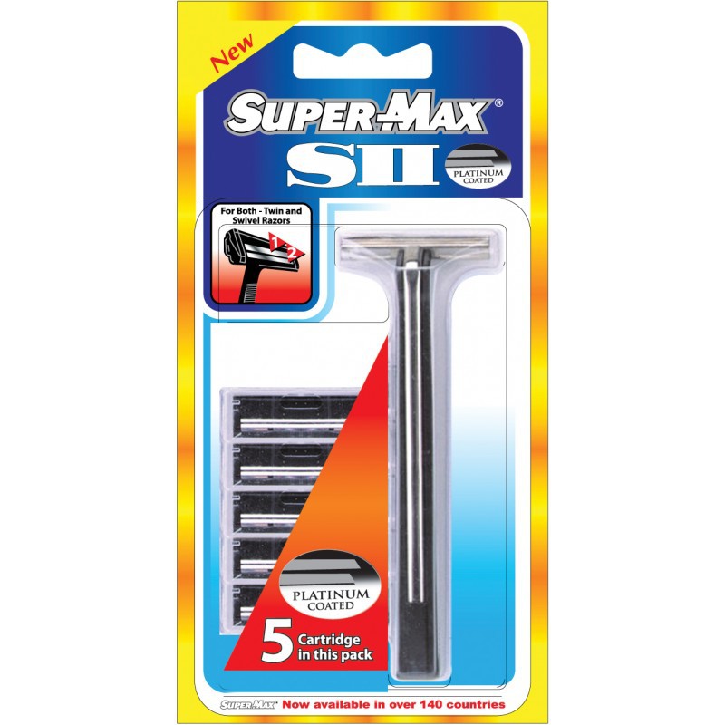 SUPERMAX S11(SHAVER WITH CARTRIDGE) | Shopee Singapore