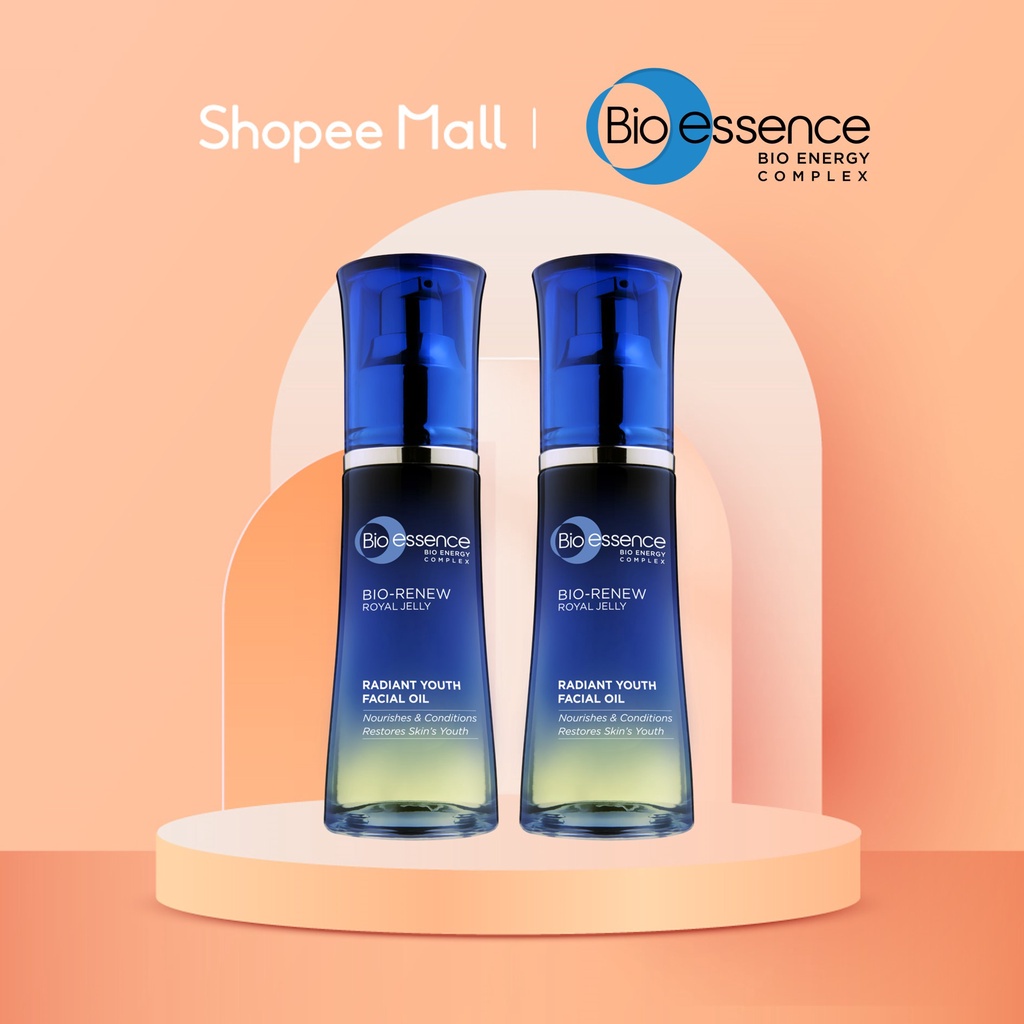 BIO ESSENCE Bio-Renew Radiant Youth Facial Oil 40ml x 2 | Shopee Singapore