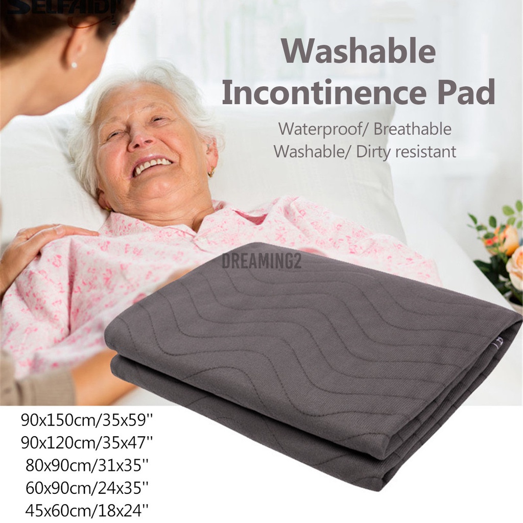 Washable Bed Pad Reusable Hospital Grade Incontinence Adult Pee ...