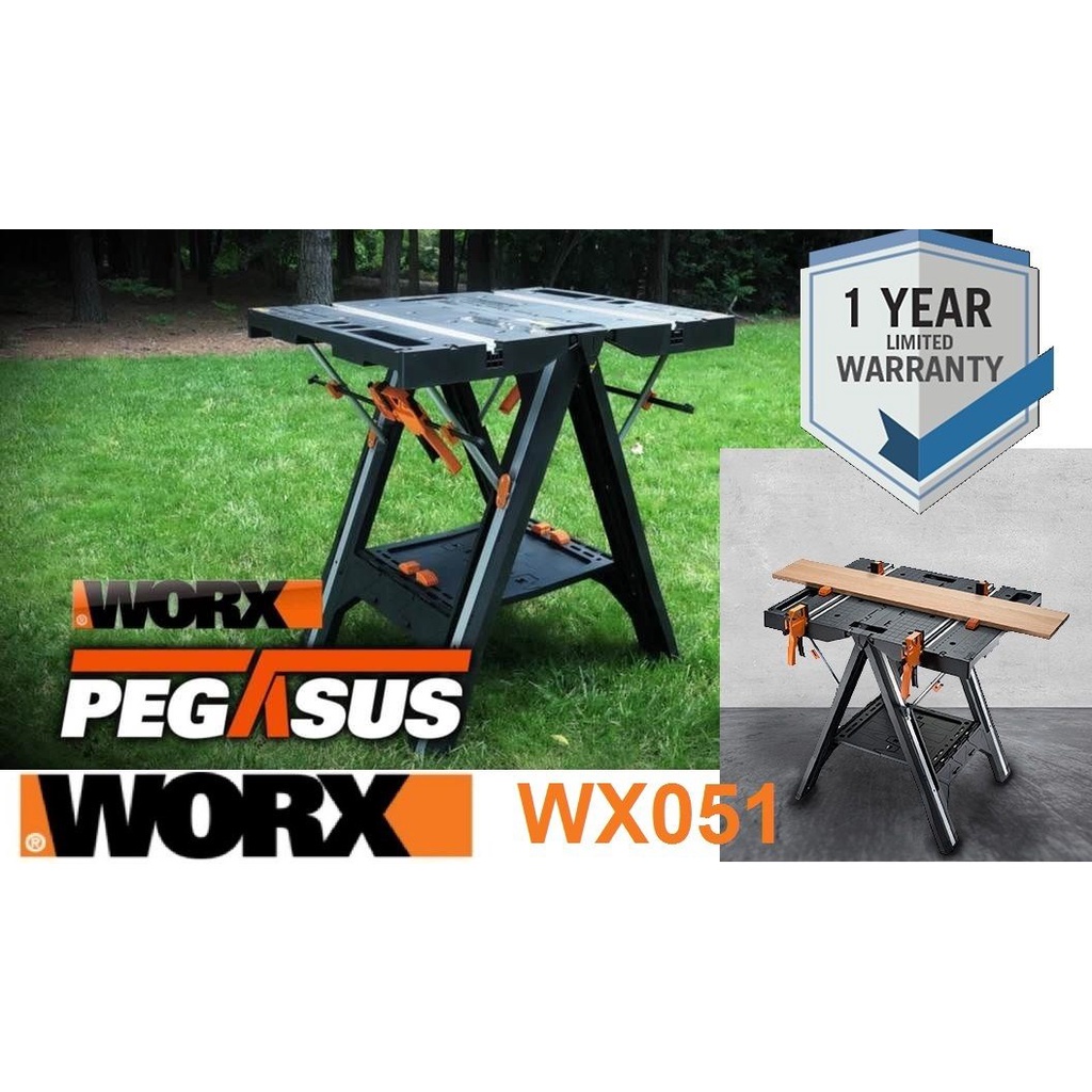 Worx Pegasus Folding Work Table & Sawhorse | Shopee Singapore