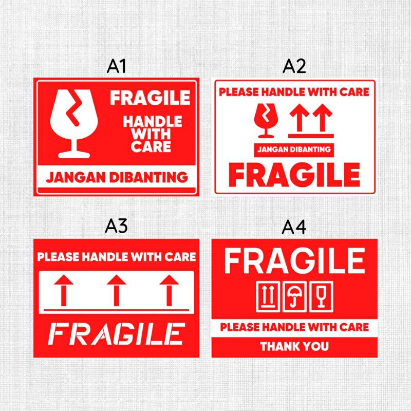 Fragile Stickers, Fragile Stickers, Fragile Stickers, Packaging ...
