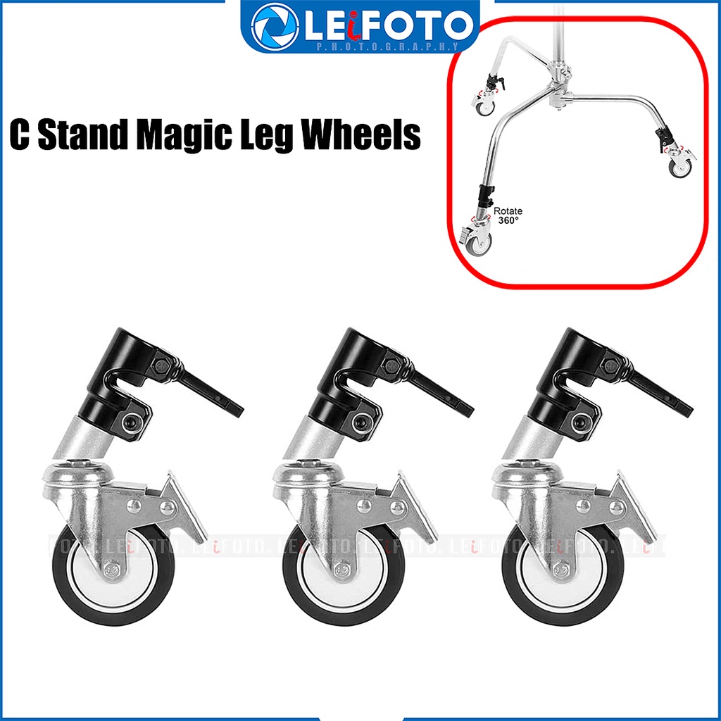 C Stand Magic Leg Wheels,Professional Swivel Caster Wheels Set for ...