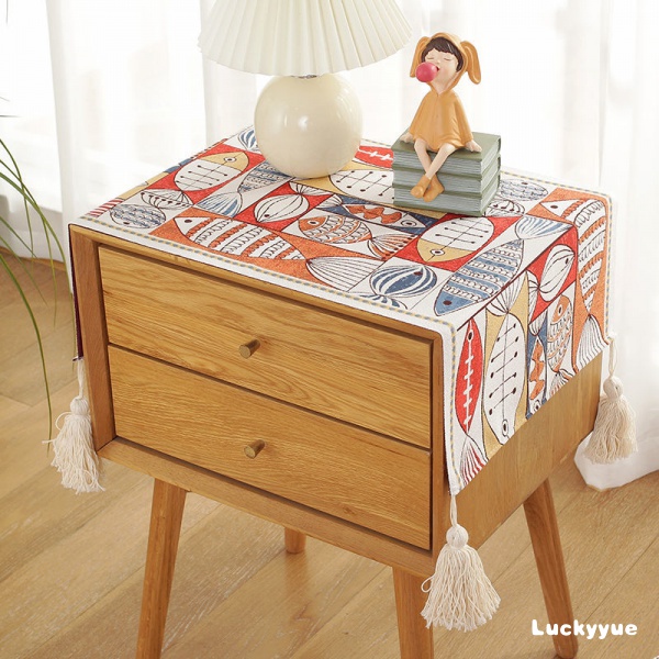 【Ready Stock】European Embroidery Table Runner Cartoon Table Cloth ...