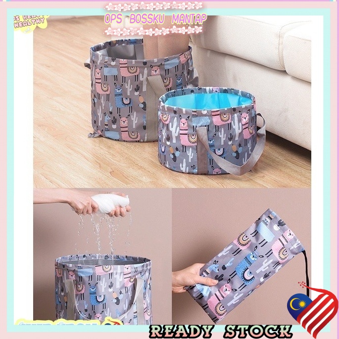 Foldable Basin Basket Travel Camping Wash basin Bucket Fishing Basin ...