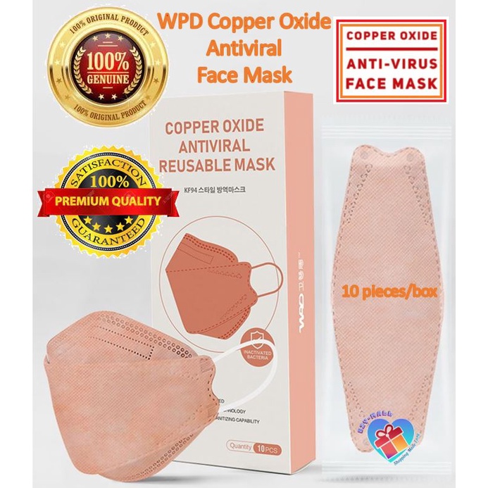 Premium Quality WPD KF94 Copper Oxide Antiviral Reusable Face ...