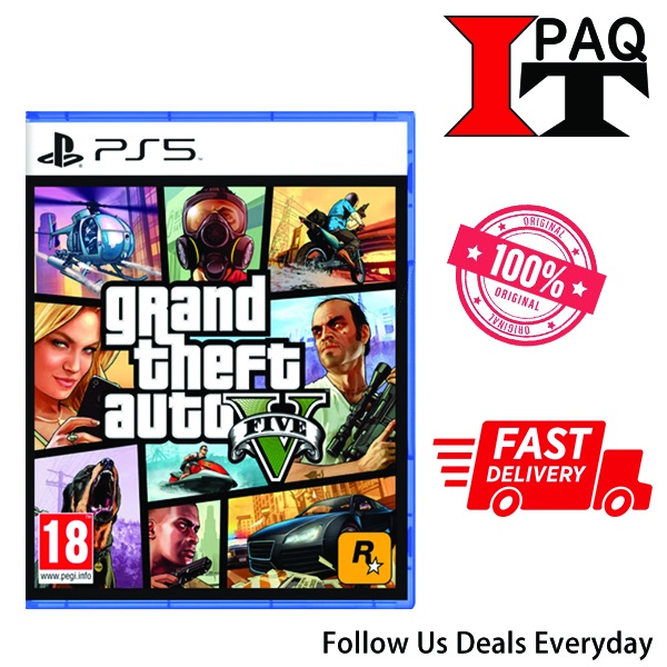 PS5 GTA V | GTA 5 | Grand Theft Auto V 侠盗猎车5 中英文版 (R2 English) | Shopee ...