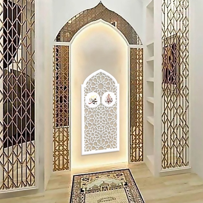 3D MIHRAB RUMAH KHAT PANEL DECORATION DECORATIVE HOME DECO FRAME KHAT ...