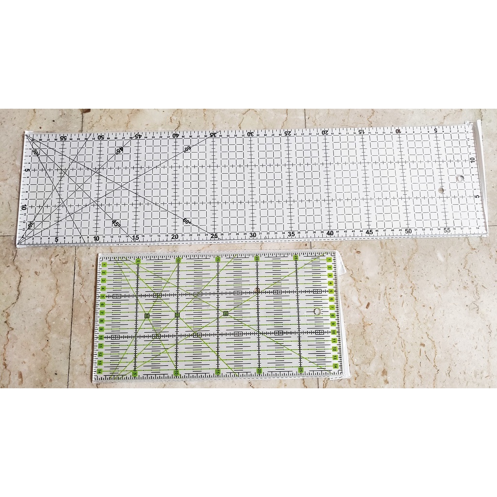 [SG Ready Stock] Acrylic Quilting Ruler 2 Sizes 60 cm by 15 cm | 30 cm ...