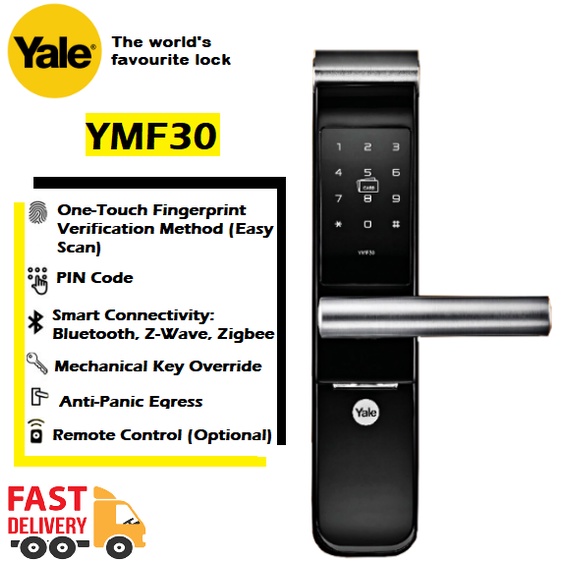 YALE YMF30 Digital Door Lock (Card & Code) | Shopee Singapore