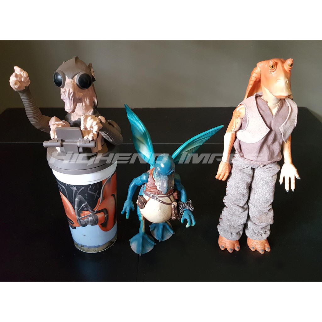 Star Wars Jar Jar binks, Sebulba Topper & Watto Set Action Figures ...