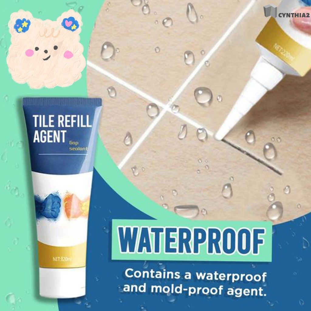 （White） Professional Grout Aide Repair Tile Fill The Wall Floor ...