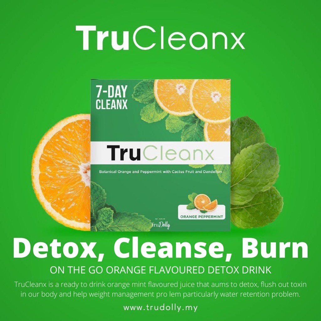 SG SELLER ️TruCleanx Detox Juice 7 Sachets by TruDolly 7-Day Cleanx ...