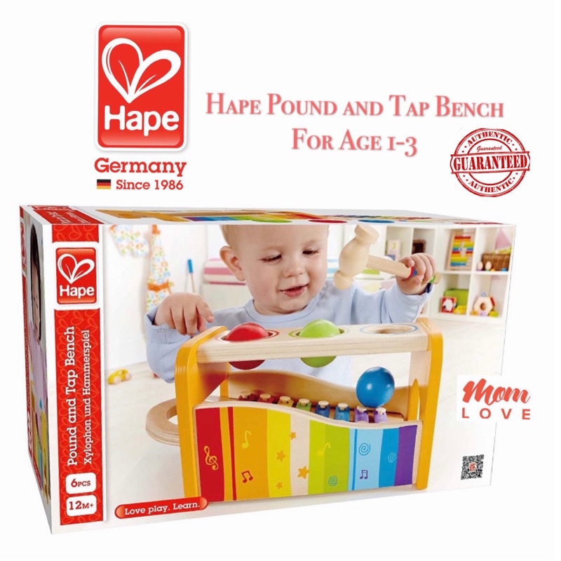 🔥Ready Stock🔥Brand New Hape Pound and Tap Bench with Slide Out ...