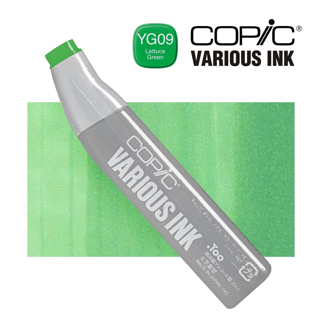 Copic Various Ink Refill ( YG09 ) - 25ml - Lettuce Green - for Copic ...