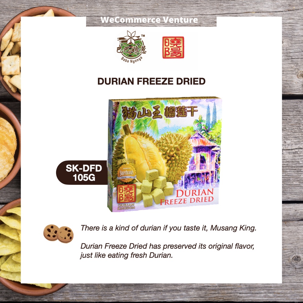 [WeCommerce] Sunshine Kingdom Durian Freeze Dried 105g_Musang King ...