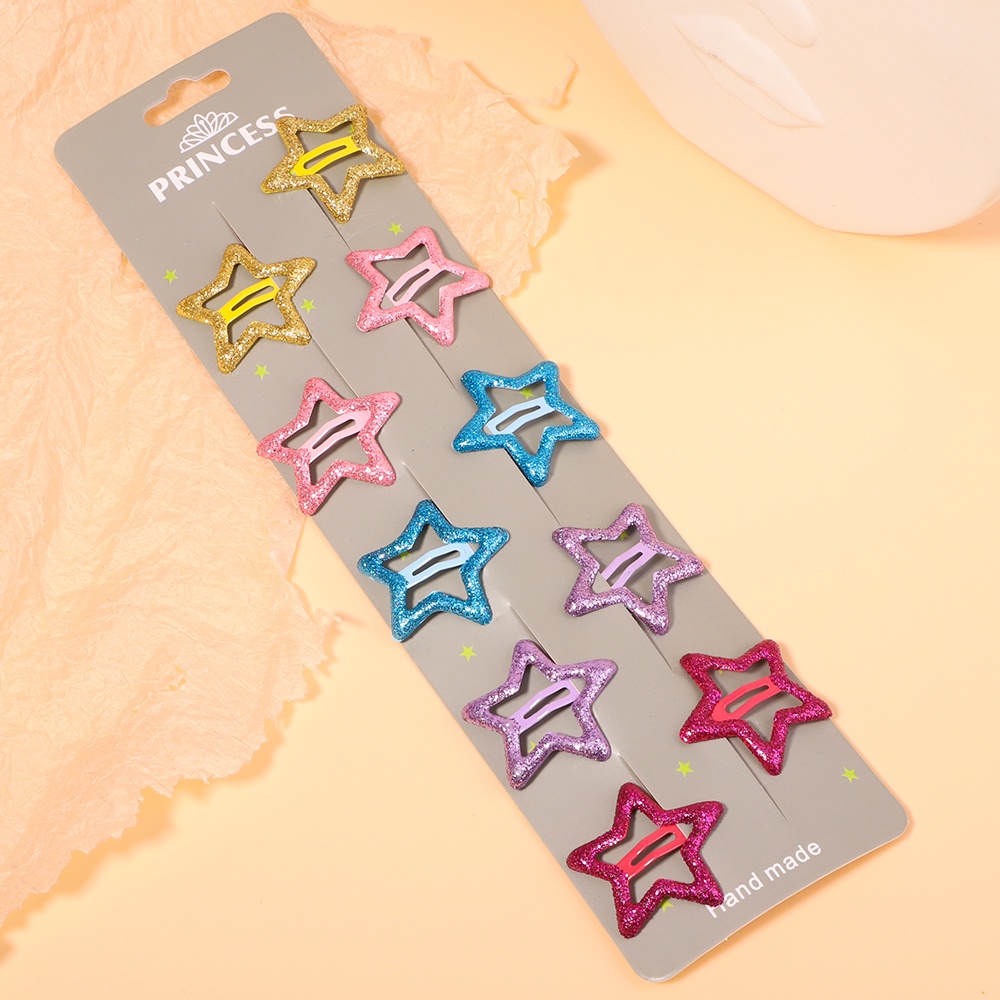 New 10Pcs/Set Women Girls Cute Colorful Waterdrop Shape Hairpins Sweet ...