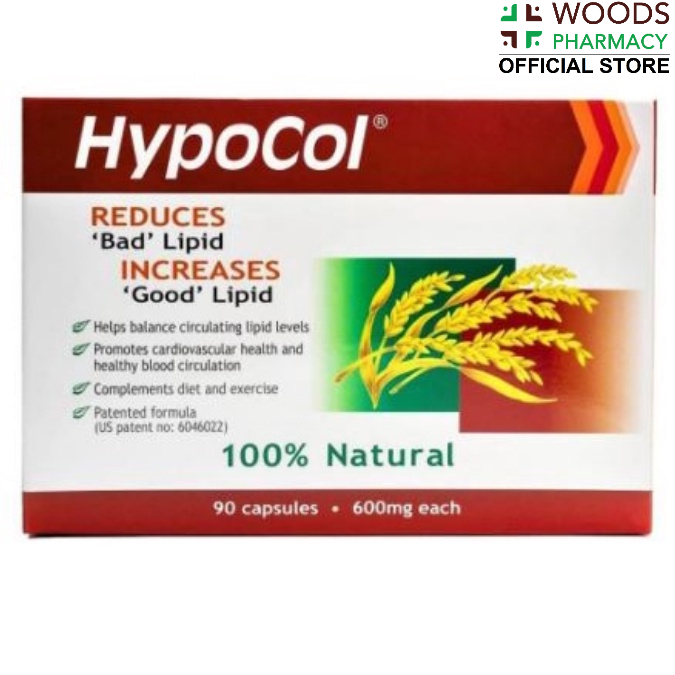 Hypocol 600mg 90 capsules - Proprietary Red Yeast Rice extract helps to ...