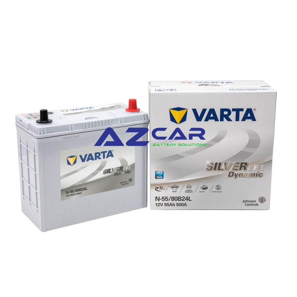 N55/80B24L EFB Varta Battery CCA - 500Amps | Japanese CARS | Shopee ...