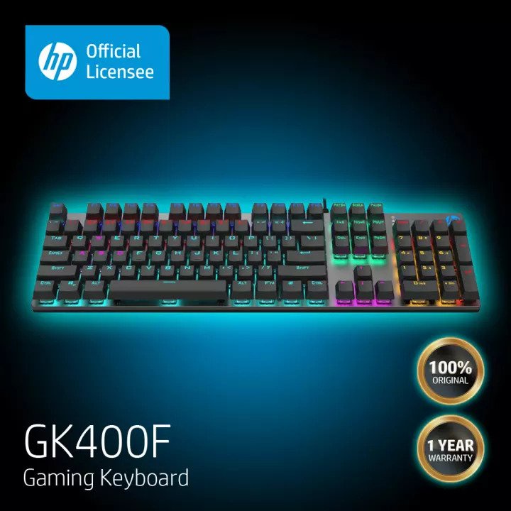 HP GK400F Mechanical Stylish Wired Mixed Backlight Gaming Keyboard WITH ...