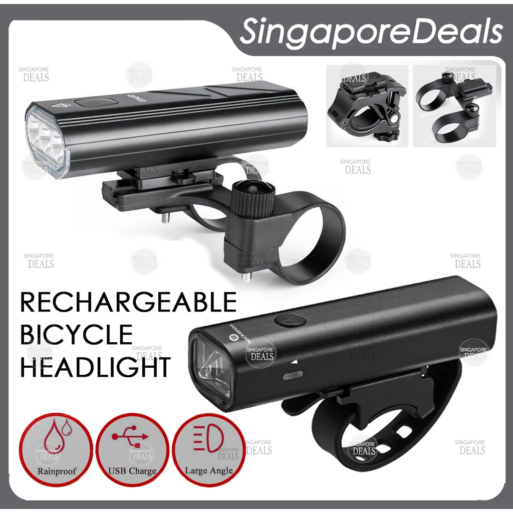 USB RECHAGEABLE BICYCLE LED HEADLIGHT BICYCLE FRONT LIGHT | Shopee ...