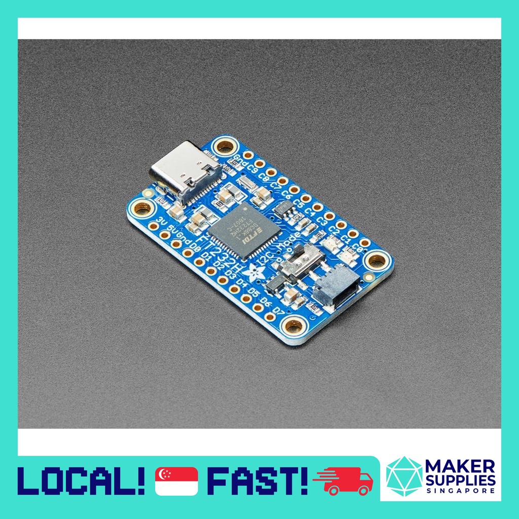 Adafruit FT232H Breakout - General Purpose USB to GPIO, SPI, I2C - USB ...