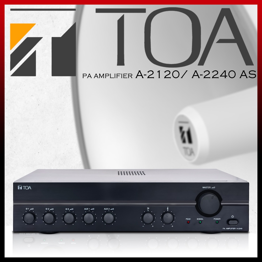 TOA A-2240/ A-2120 AS Mixer Amplifier Mixing Amplifier For Surau ...