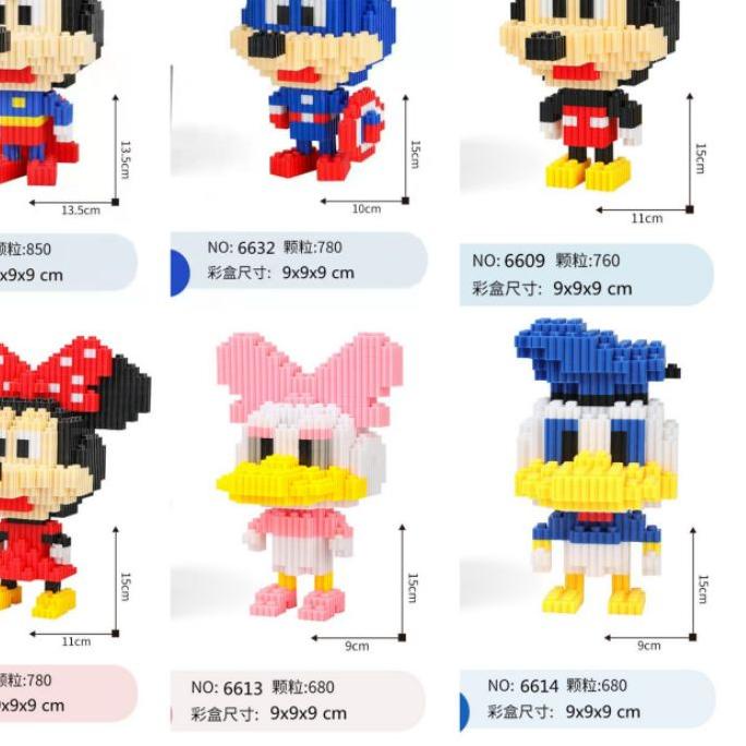 Nano Mini lego Block Toys lego Educational Toys Cartoon Characters Toys DIY Blocks 3D Puzzle ...