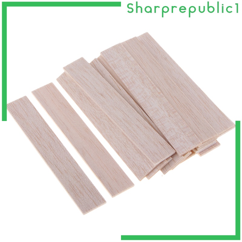 [shpre1] 5 Assorted Sizes Unfinished Wood Flat Shapes Rectangle Wooden ...