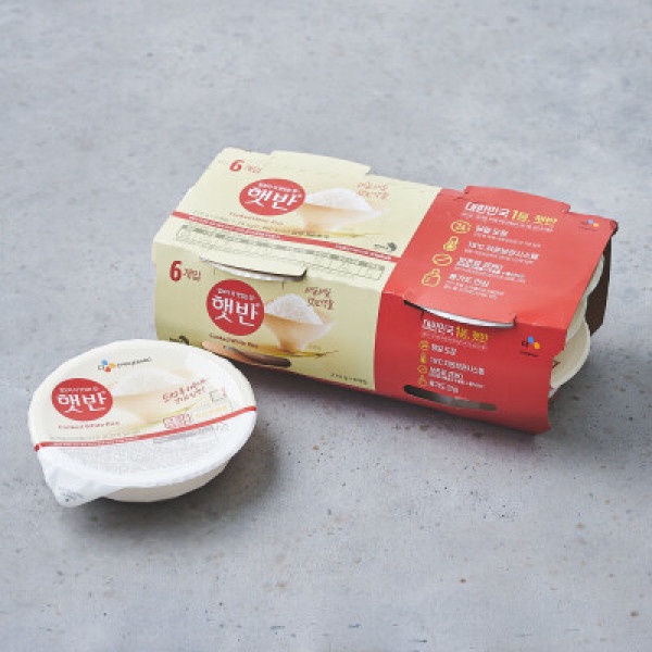 [CJ] Hetbahn Cooked White Rice 210gx6 CJ 햇반 실속형 210gx6 | Shopee Singapore