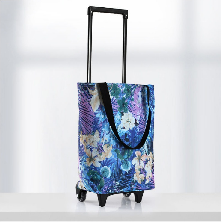 "SG seller" Trolley Folding Shopping Bag Collapsible 2 In 1 Foldable ...