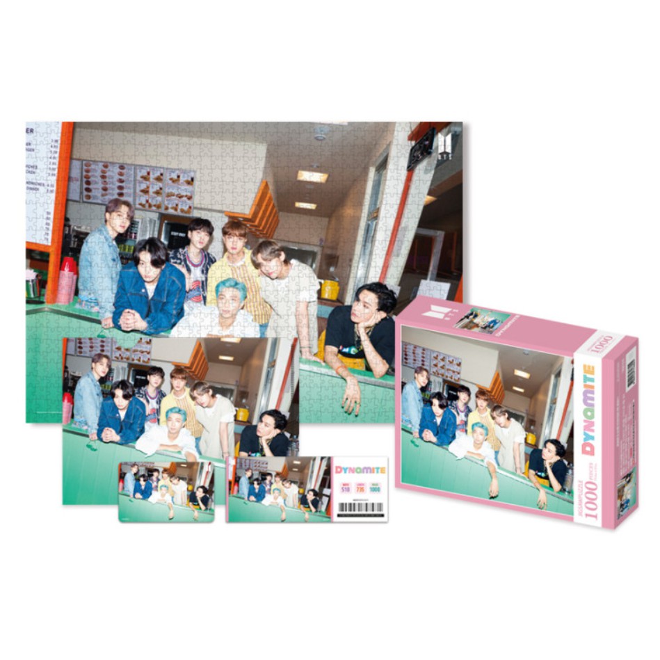 [BTS] BTS DYNAMITE JIGSAW PUZZLE - PINK : 1,000 PCS (Official Authentic Goods) | Shopee Singapore