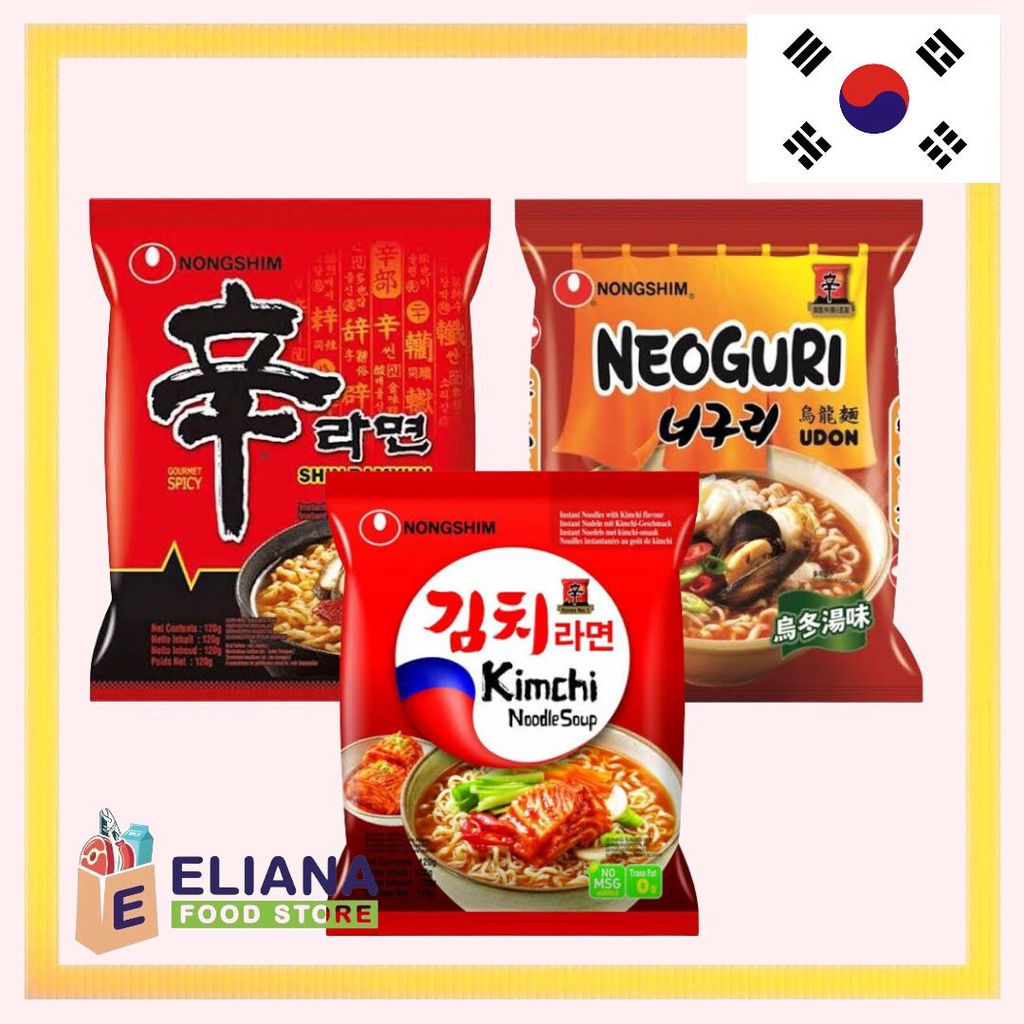 Nongshim SHIN RAMYUN NEOGURI UDON / KIMCHI INSTANT NOODLE | Shopee ...