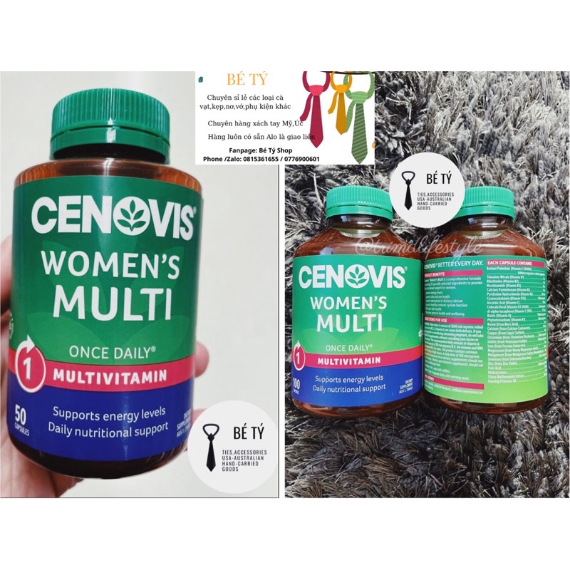 Cenovis Once Daily Women's Multivitamin Multivitamin (50 tablets-100 ...