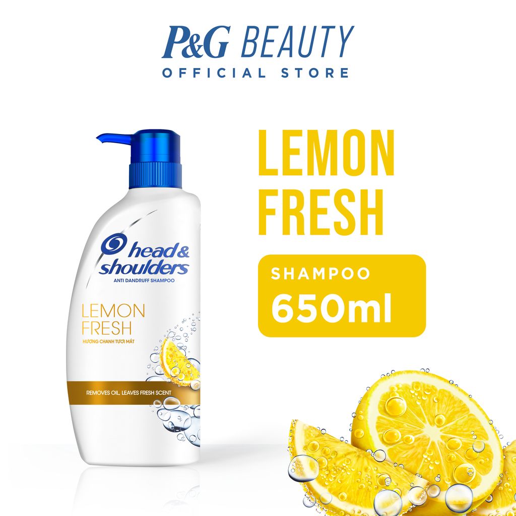Head & Shoulders Instant Oil Control Lemon Fresh Anti Dandruff Shampoo ...