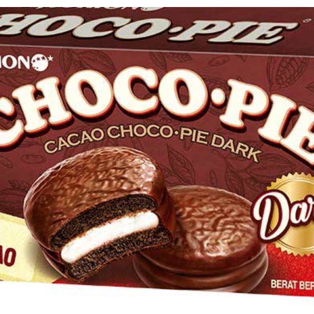 DELFI LOTTE CHOCO PIE DARK CHOCOLATE PIE 6S 168 GR | Shopee Singapore